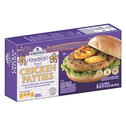 Kirkwood Hawaiian Chicken Patties, 6 count